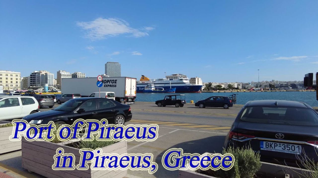 Walking in Greece. Port of Piraeus in Piraeus. ORANGE ua - YouTube