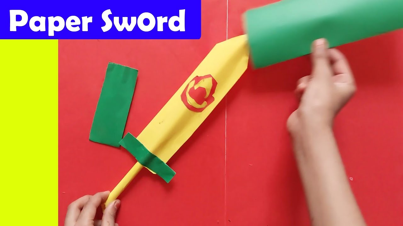 How to make a paper sword |paper craft ideas - YouTube