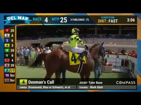 Denman's Call wins Race 3 at Del Mar 08/08/19 - YouTube