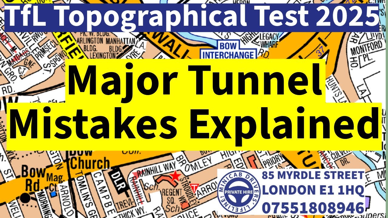 All Major Tunnel Mistakes | TfL Topographical Assessment 2025 | FREE ...