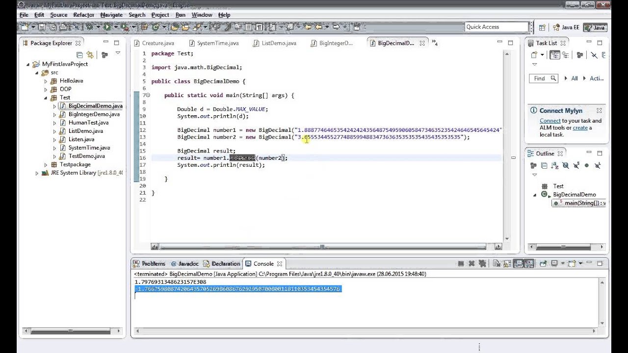 Java 50 تعلم الجافا Bigdecimal Youtube