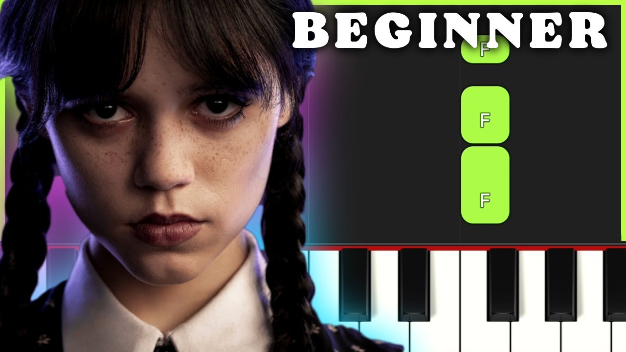 Wednesday Main Titles - Danny Elfman | BEGINNER PIANO TUTORIAL - YouTube