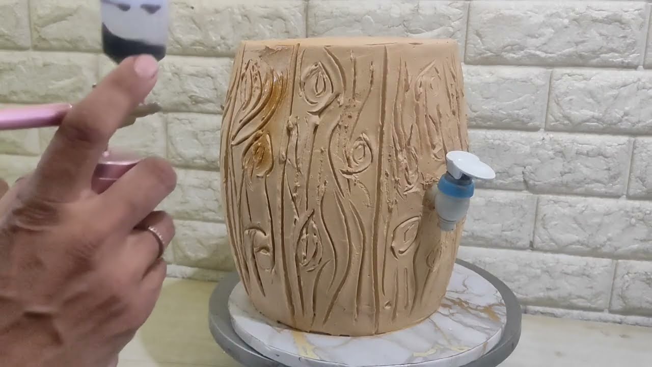 WORKING BARREL CAKE | how to make beer cake | beer cake | QUICK AND ...