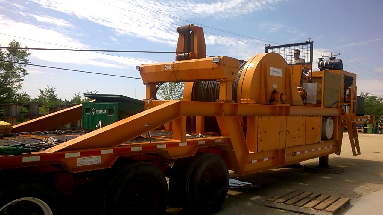 The biggest winch in the world / 300hp diesel winch - YouTube