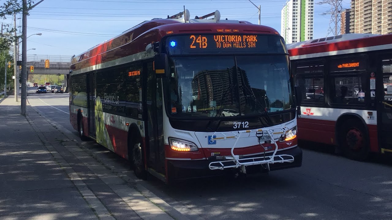 TTC Northbound Ride Video on 3712 on route 24B Victoria Park to ...