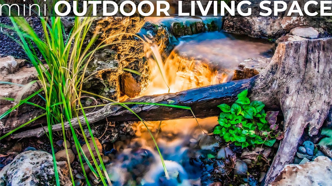 Mini Outdoor Living Space - even small can pack a big punch! - YouTube