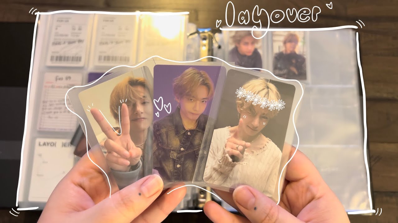 completing my V layover photo card collection 🐻 | all pobs and lucky ...