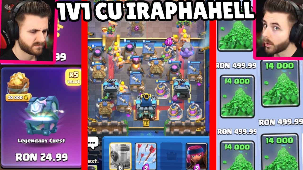 iRaphahell M-A PROVOCAT la 1v1 pe OFERTA SCUMPA in CLASH ROYALE.. - YouTube