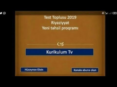 Riyaziyyat Test Toplusu DİM 2019 -Üçbucaqlar- Üçbucaq bərabərsizliyi-Uçbucağın perimetri