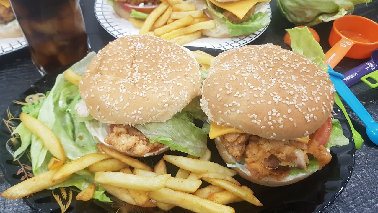 crispy zinger burger recipe better then KFC try at home must! - YouTube