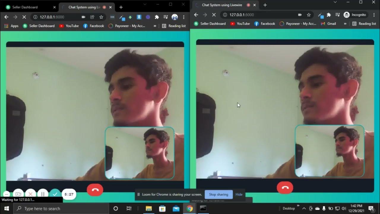 VIDEO CHAT APPLICATION USING LARAVEL & WEBRTC. - YouTube