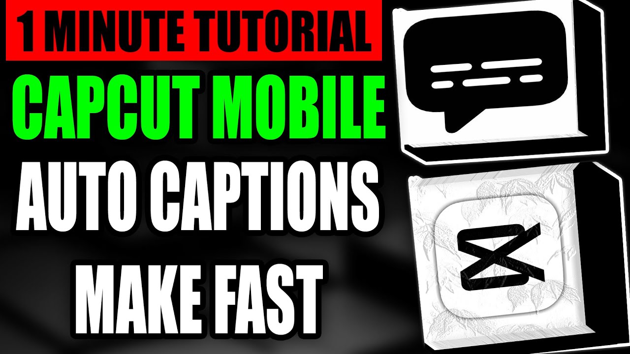 Auto Captions Capcut Mobile Tutorial - YouTube
