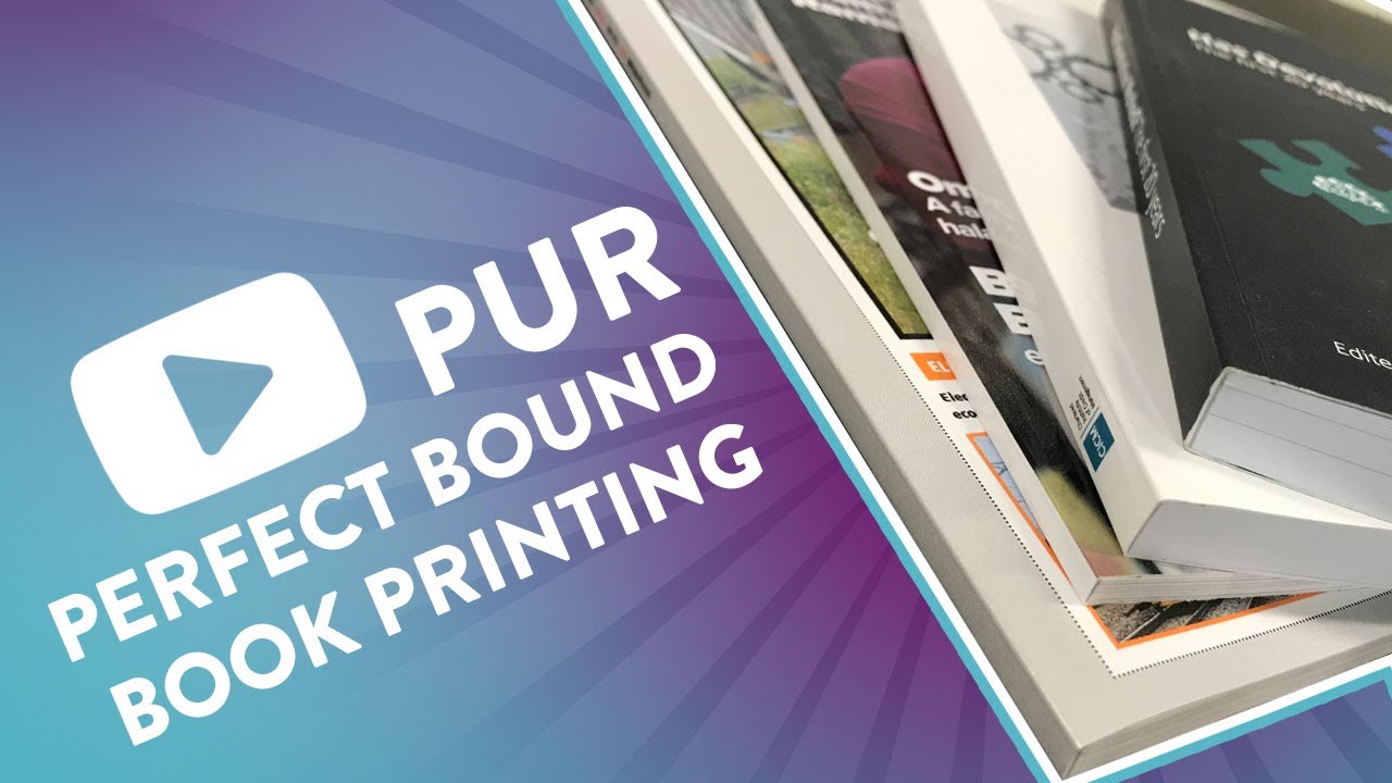PUR Perfect Bound Soft Cover Book Printing - YouTube