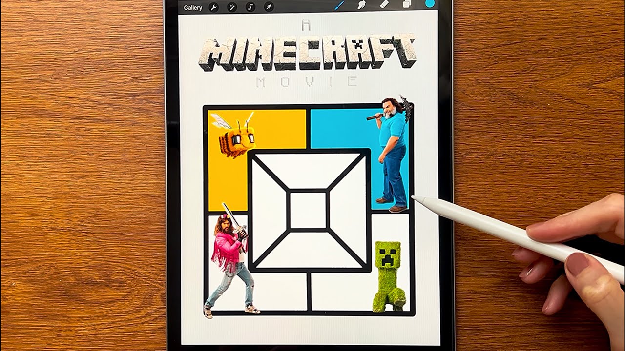 A Minecraft Movie Character Color Mixing in Procreate #procreate # ...