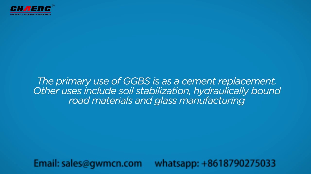 Ground Granulated Slag GGBS process,handing, grinding mill - YouTube