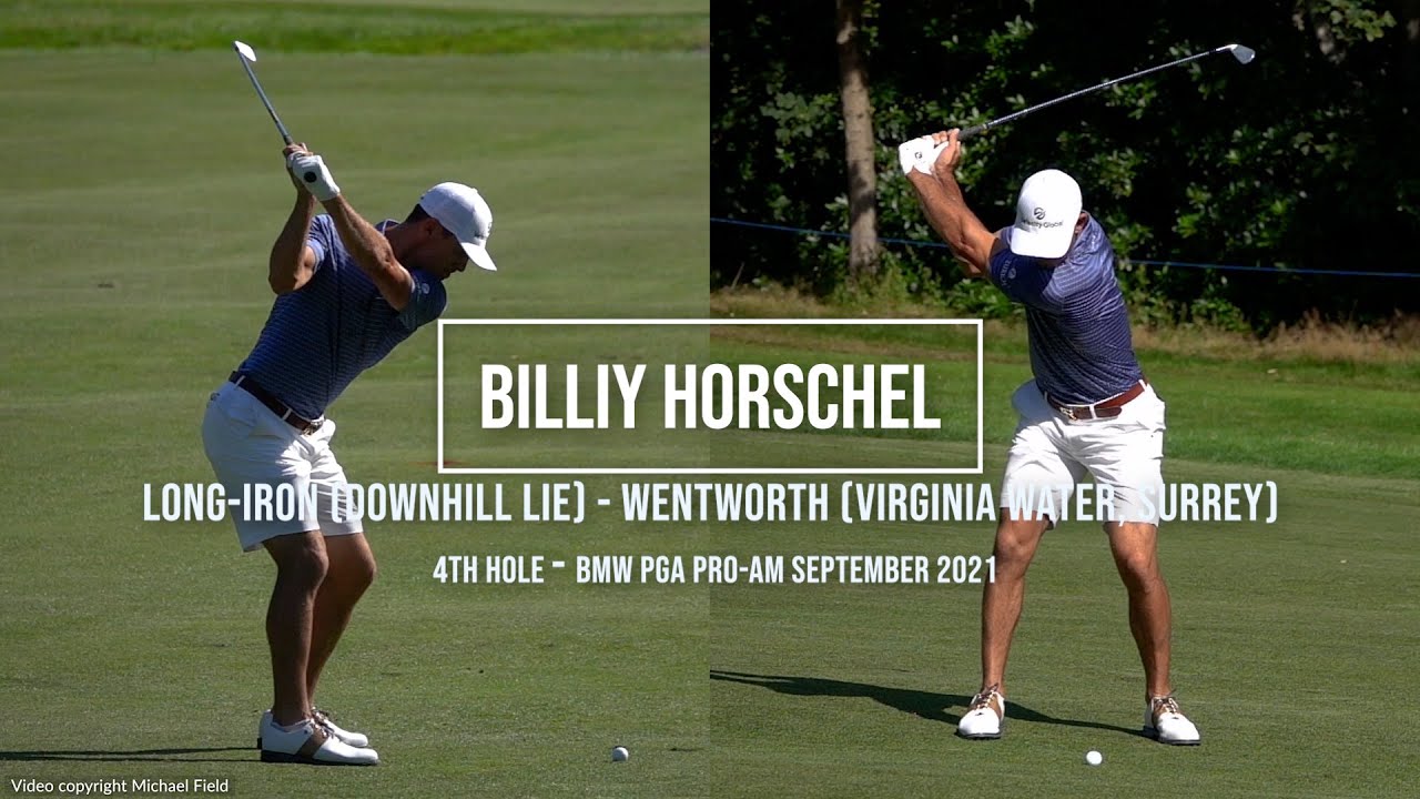 Billy Horschel Golf Swing Long Iron (DTL & FO views) Wentworth Golf ...