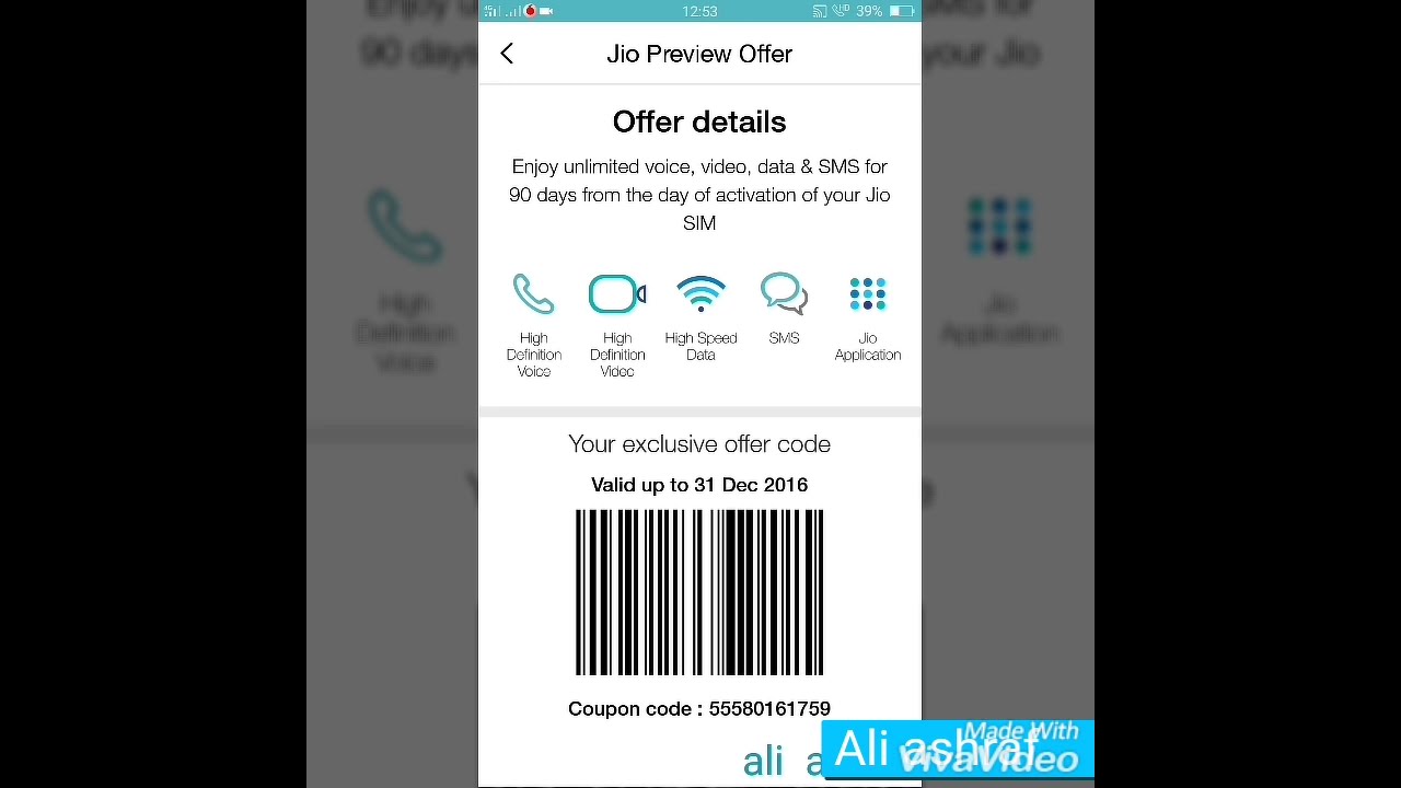#Hindi) Jio barcode generator (Ali Ashraf) - YouTube