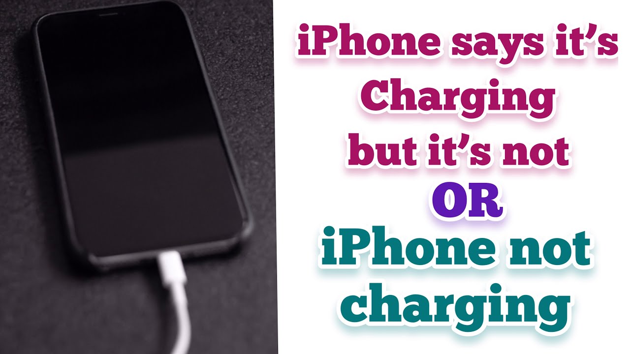 iPhone says charging but isn't or iphone charging not increasing - YouTube