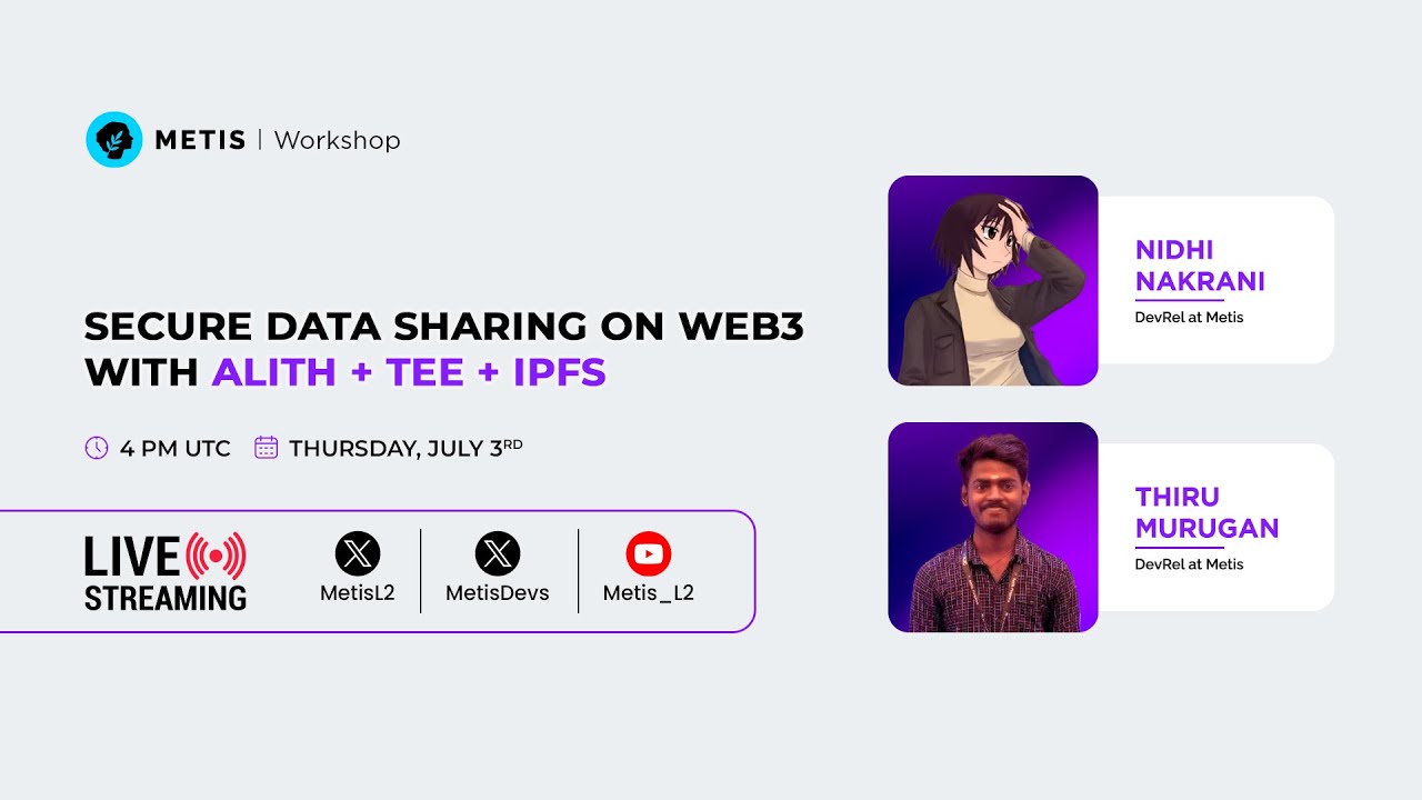 Secure Data Sharing on Web3 with Alith + TEE + IPFS - YouTube