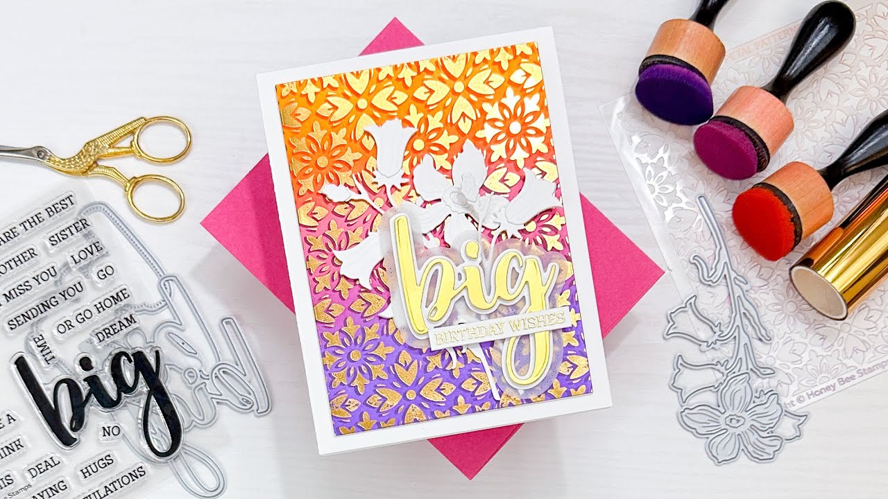 Foil Plates with Matching Stencils - YouTube