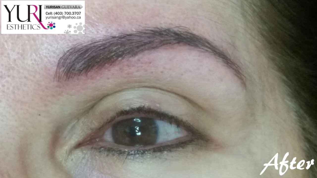Before and After Microblading - YouTube