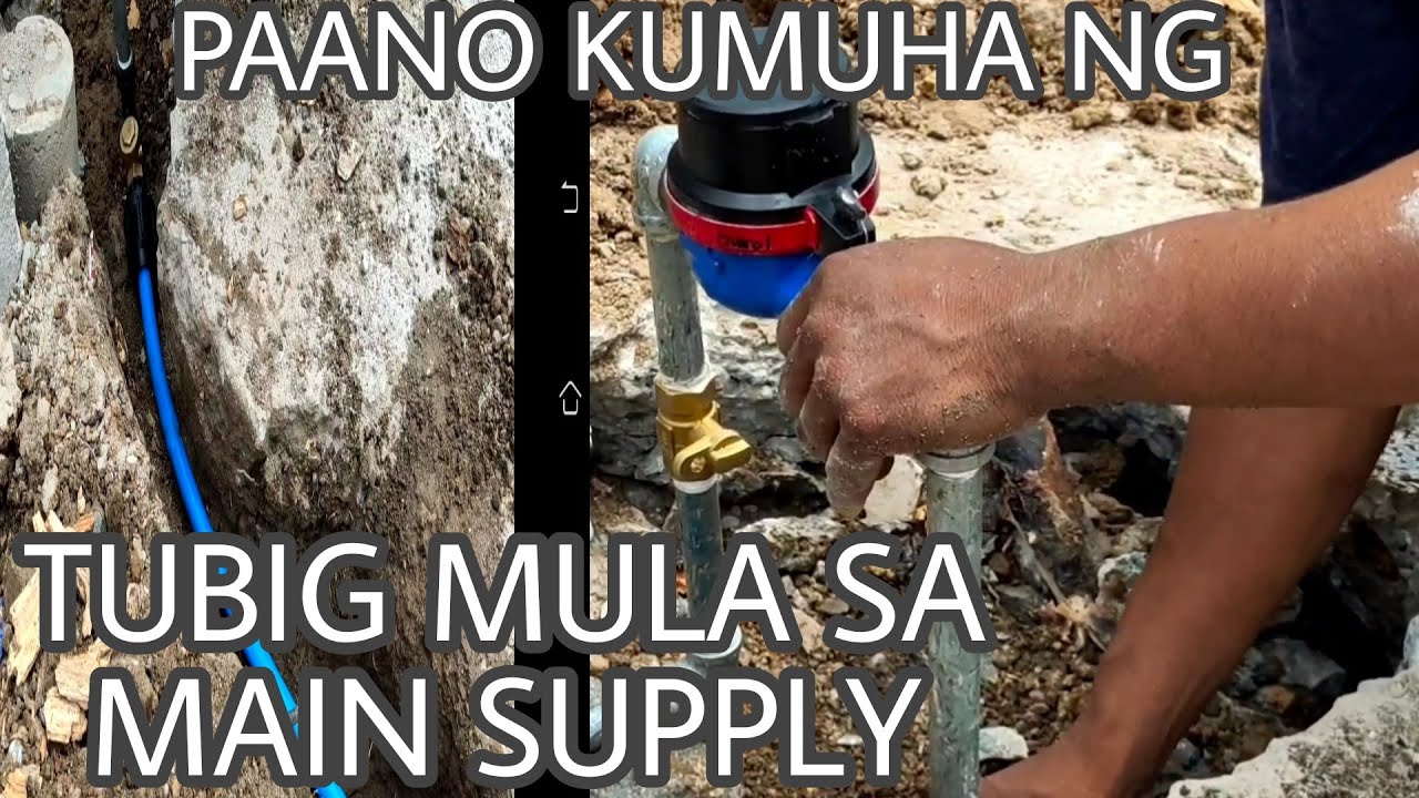 HOW TO CONNECT WATER METER FROM WATER MAIN SUPPLY | WATER METER ...