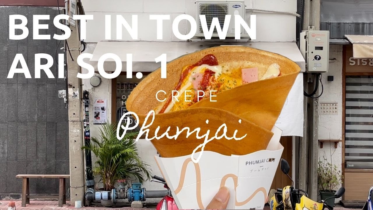 THAILAND STREET FOOD Crepe ASMR Cafe Vlog | Tasty Inside | Bangkok Food ...