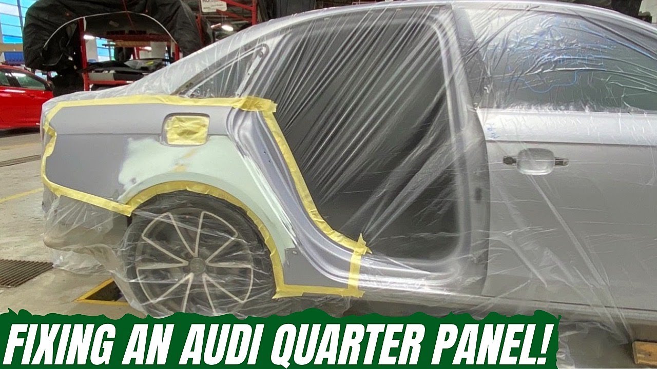Fixing An Audi Quarter Panel - YouTube