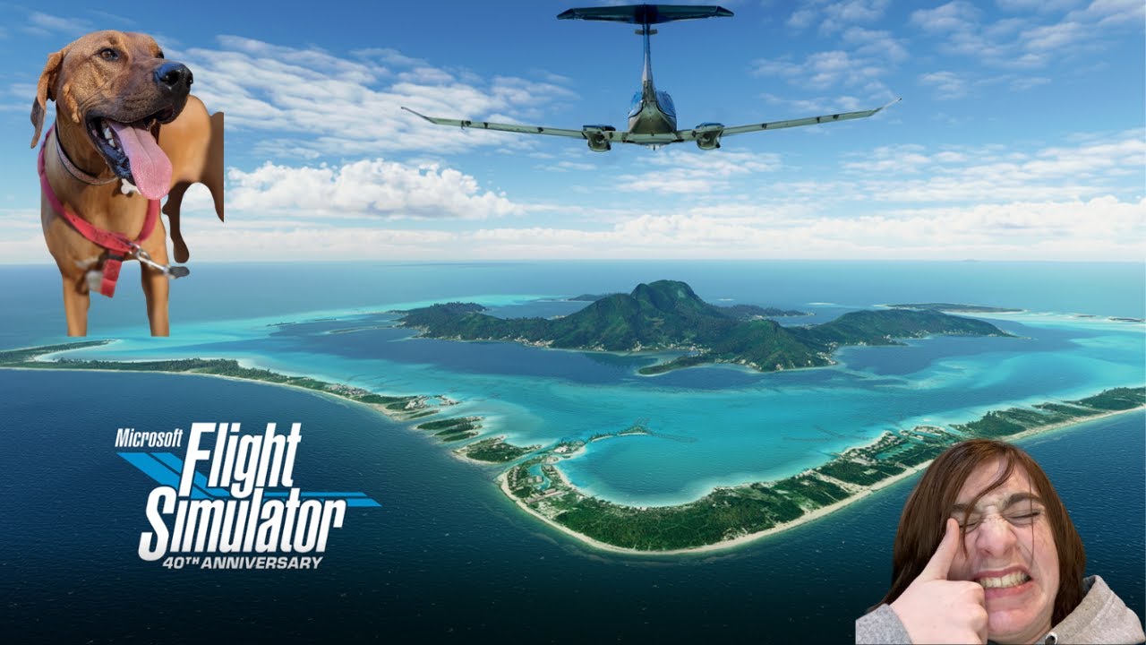Flying in Microsoft flight simulator - YouTube