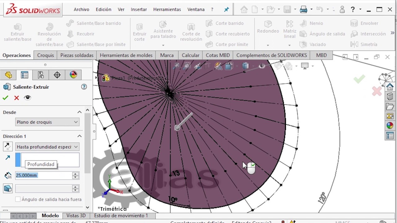 cómo diseñar una Leva en SolidWorks. Parte 2 - YouTube