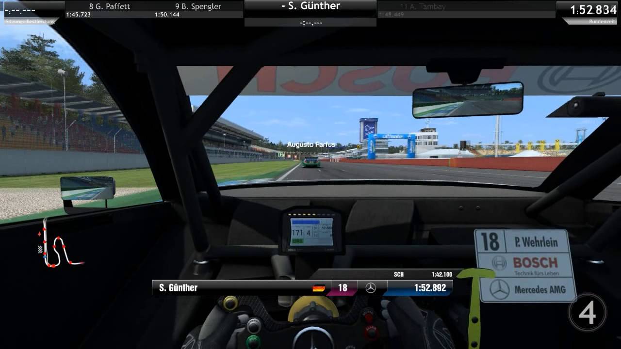 DTM Experience + DRS Test - YouTube