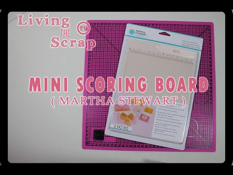 Martha Stewart Mini Scoring Board- Tutorial - YouTube