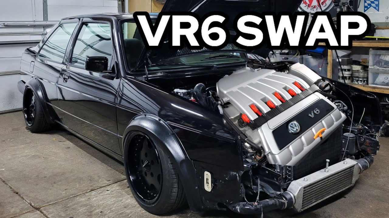 Replacing Turbo 4 cylinder with VR6! MK2 Jetta Coupe Project - YouTube
