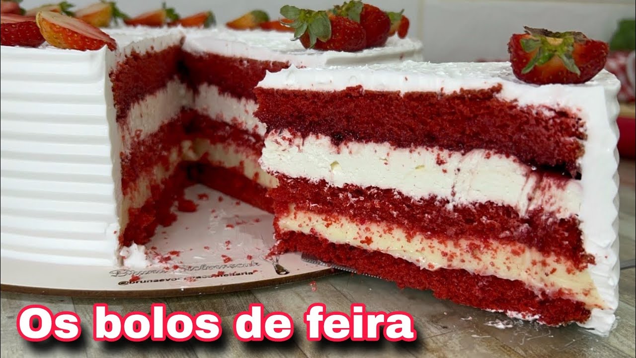 BOLOS DE FEIRAS, OS BOLOS DO MOMENTO. NO SABOR DE RED VELVET BRIGADEIRO ...