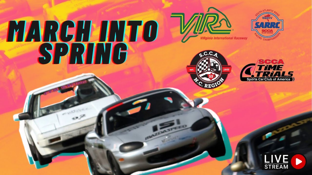 NCR-SCCA March Into Spring Live Stream - Day 1 - Saturday 3/12/22 - YouTube