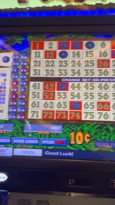 Play keno machine Las Vegas win 7 out of 10 - YouTube