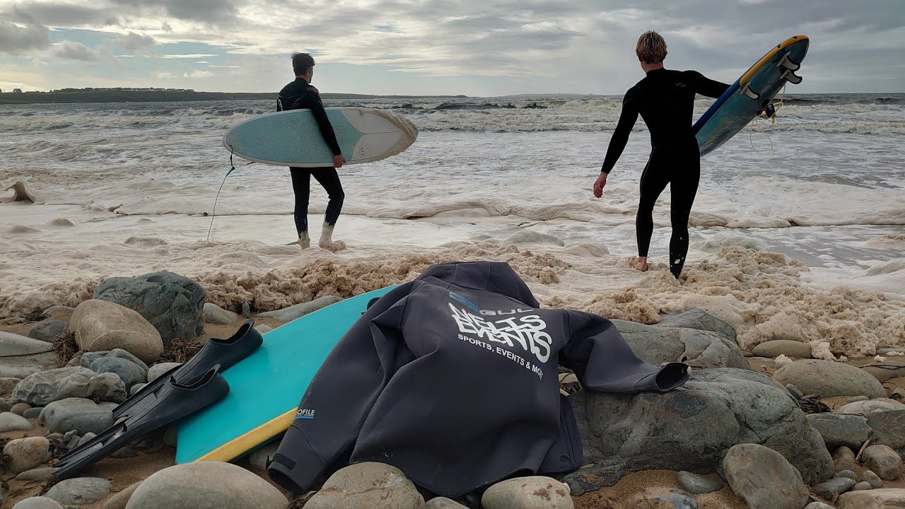 Surfing Spanish Point Ireland - YouTube