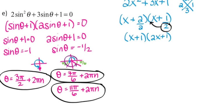 Solving Trig Equations Practice Worksheet Precalculus - Tessshebaylo