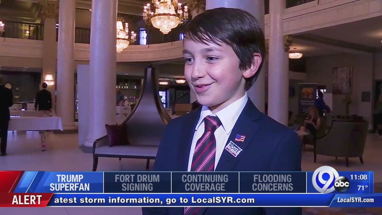 Trump superfan gets to meet his idol - YouTube