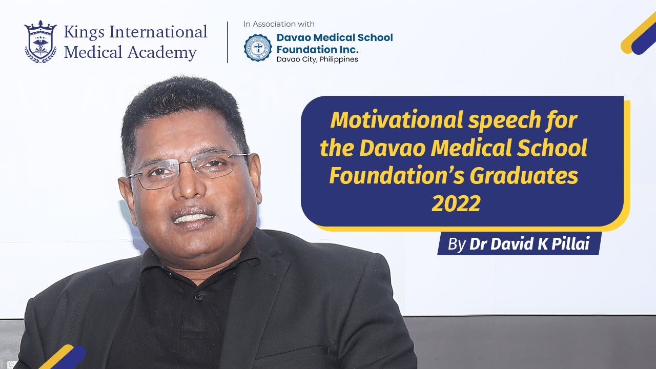 Dr David K Pillai - Motivational speech for the DMSF Graduates - YouTube