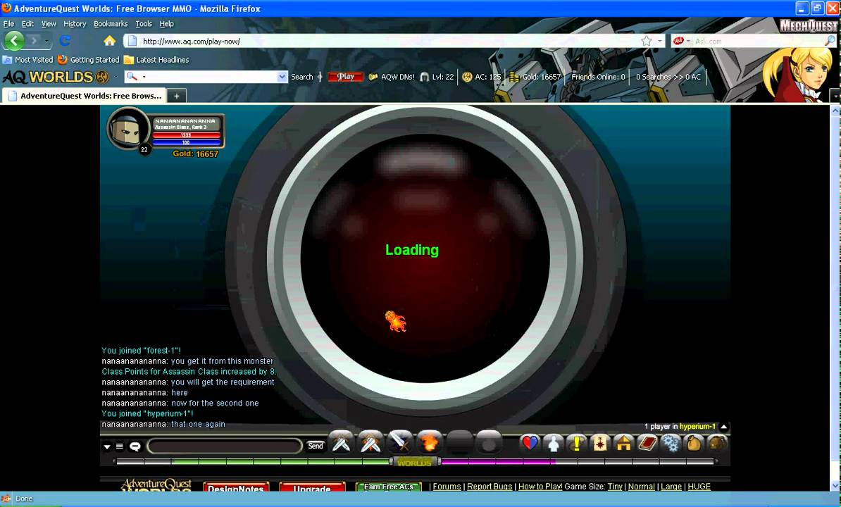aqw hyperium tutorial misssion 1 and mission 2 - YouTube