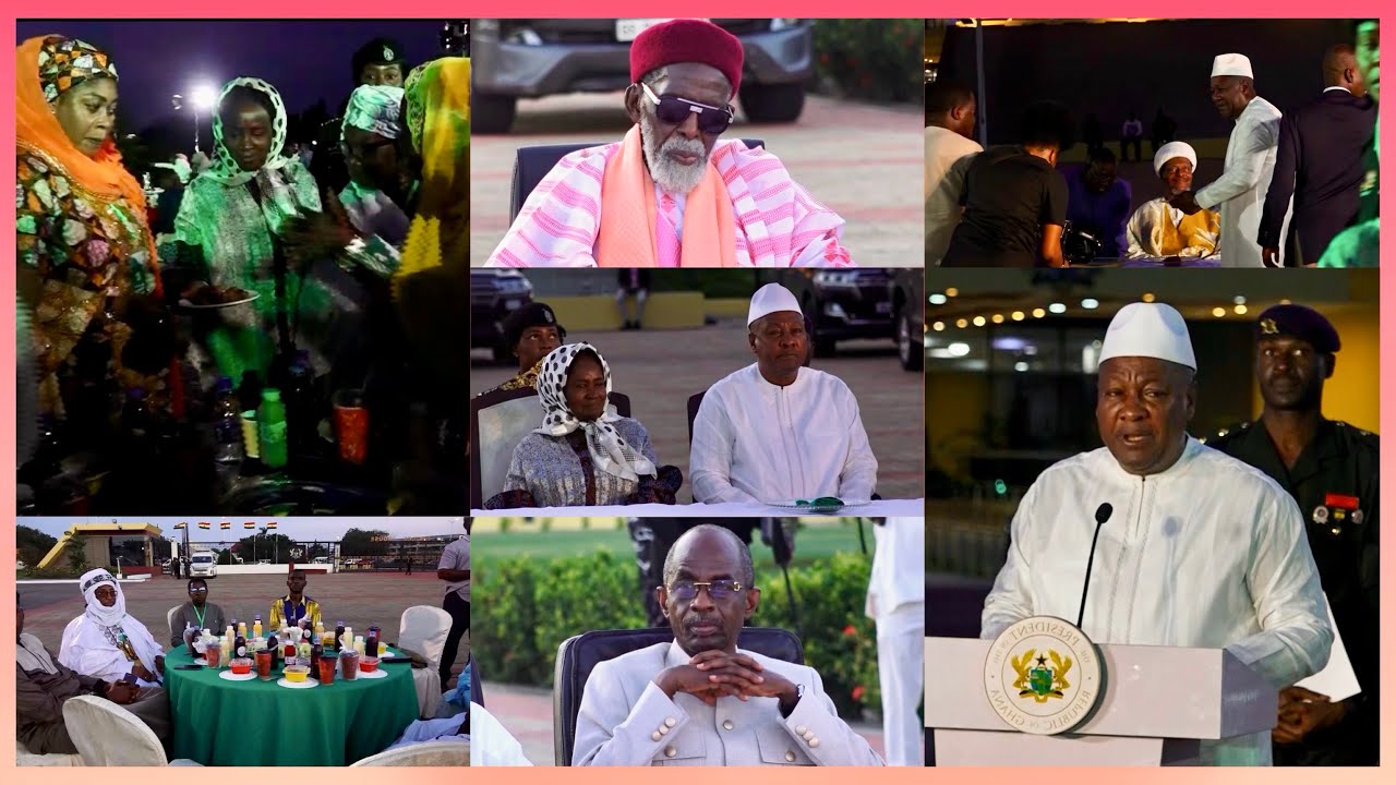 Watch as President Mahama with his Vice & NDC Gurus Dine with the Chief ...
