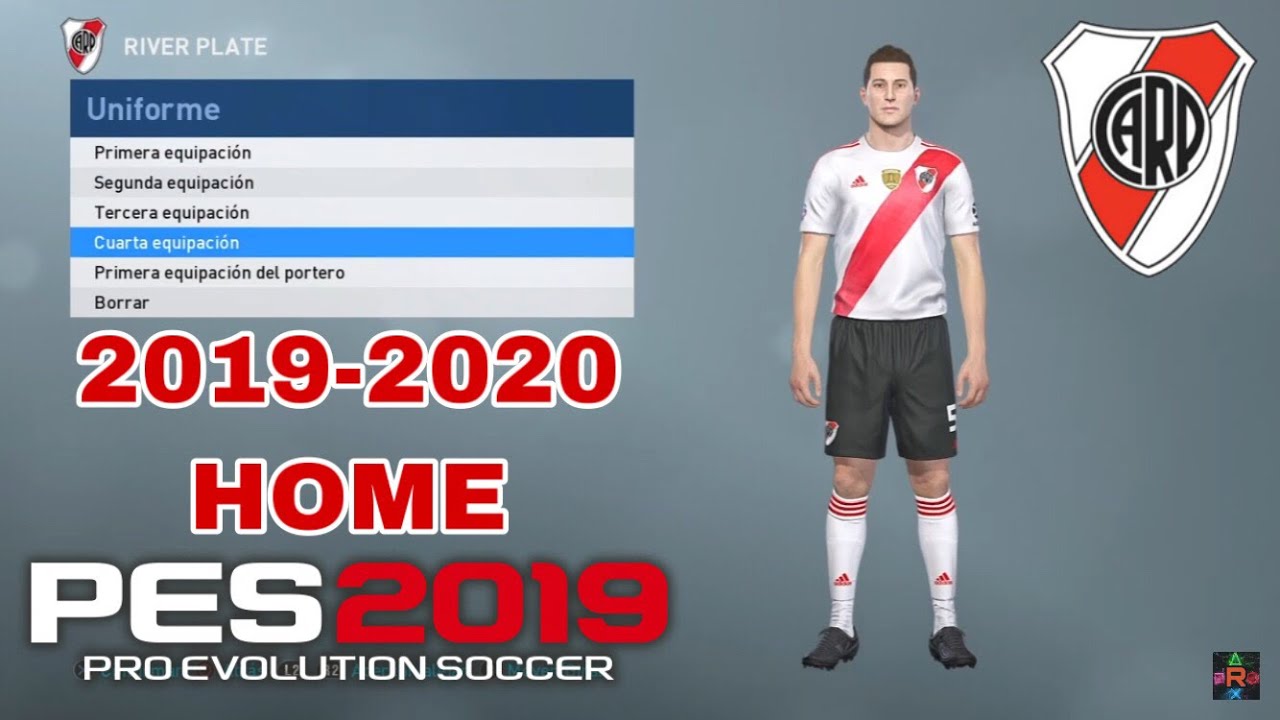 PES 2019 - KIT RIVER PLATE (Logo Campeón) 2019-2020 HOME |iamRubenMG ...