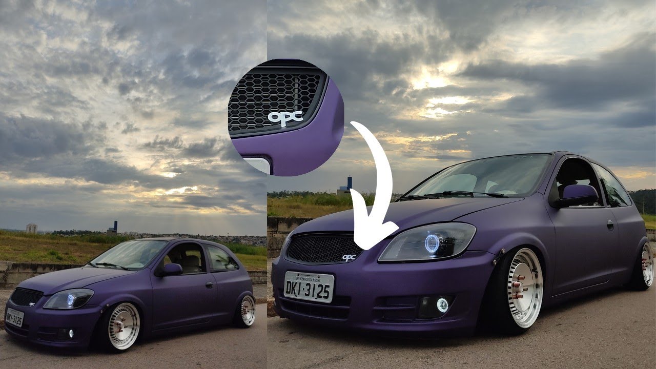 Coloquei o Emblema da Opel no celta e fui ver o Triciclo da Motor Revis ...