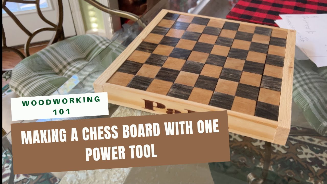 Making a chess set with only a miter saw - YouTube