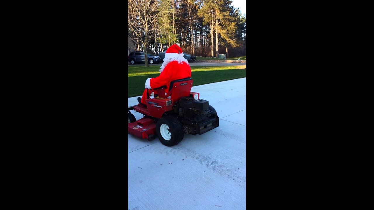 Christmas Lawn Mowing in Michigan - YouTube