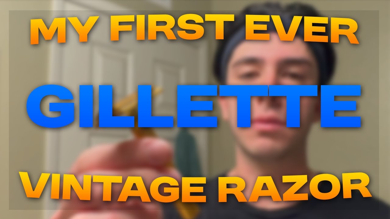 My First Ever Gillette Vintage Razor Shave! | Gillette Post-War Tech ...