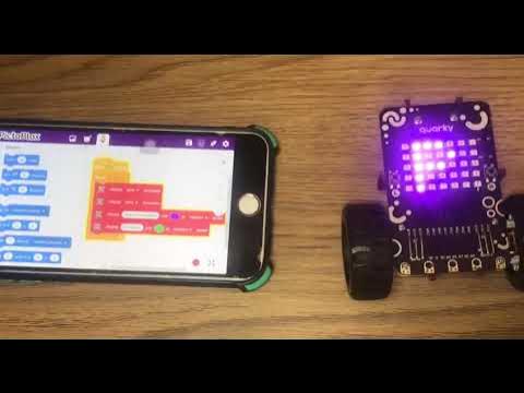 Activity 2 Name Badge with Quarky using PictoBlox - YouTube