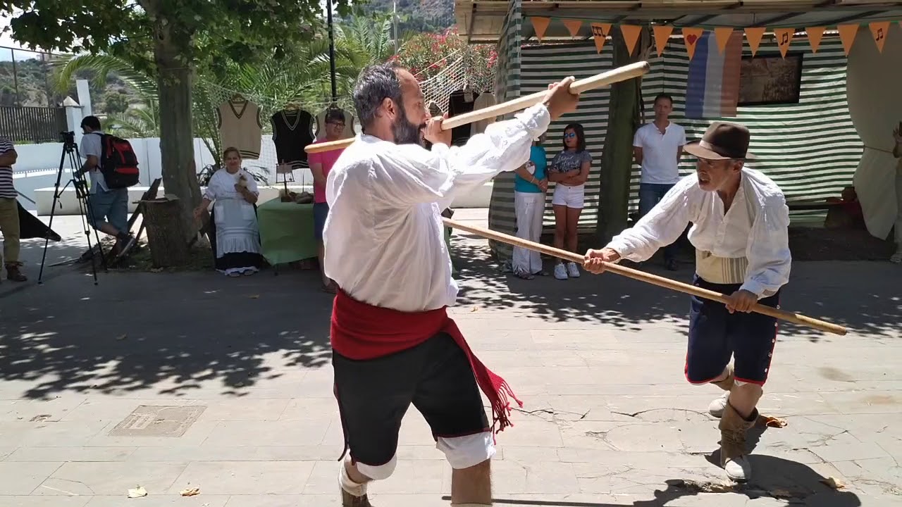 Exhibición de Garrote Canario - YouTube