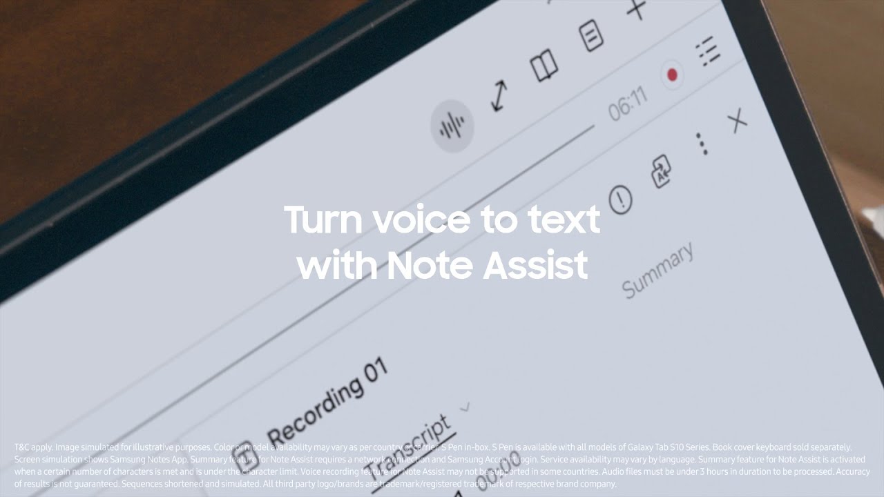 Galaxy Tab S10 Series with Note Assist | Samsung - YouTube